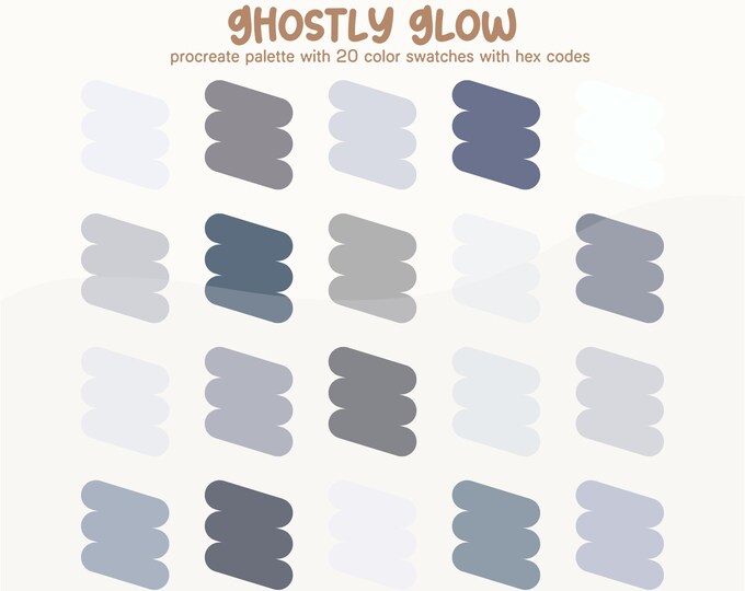 Ghostly Glow Color Palette • Procreate Color Palette • Procreate ... Ghostly Glow Color Palette • Procreate Color Palette • Procreate ...