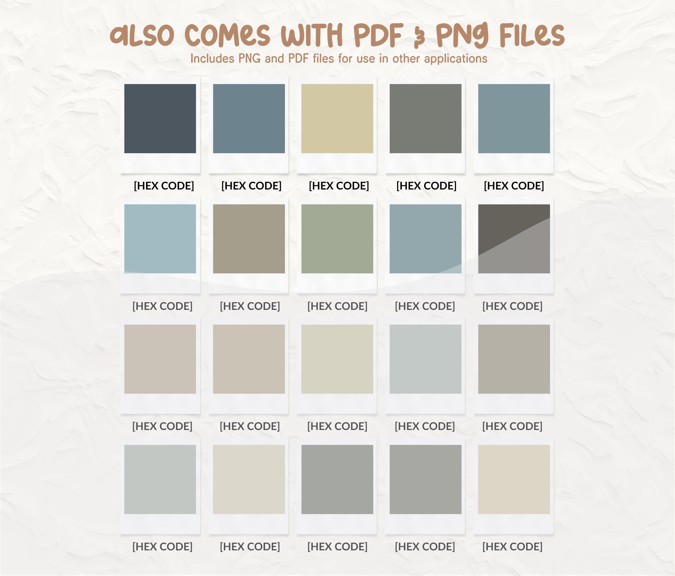 Sea Mist Color Palette Procreate Color Palette Procreate Palette Color ...