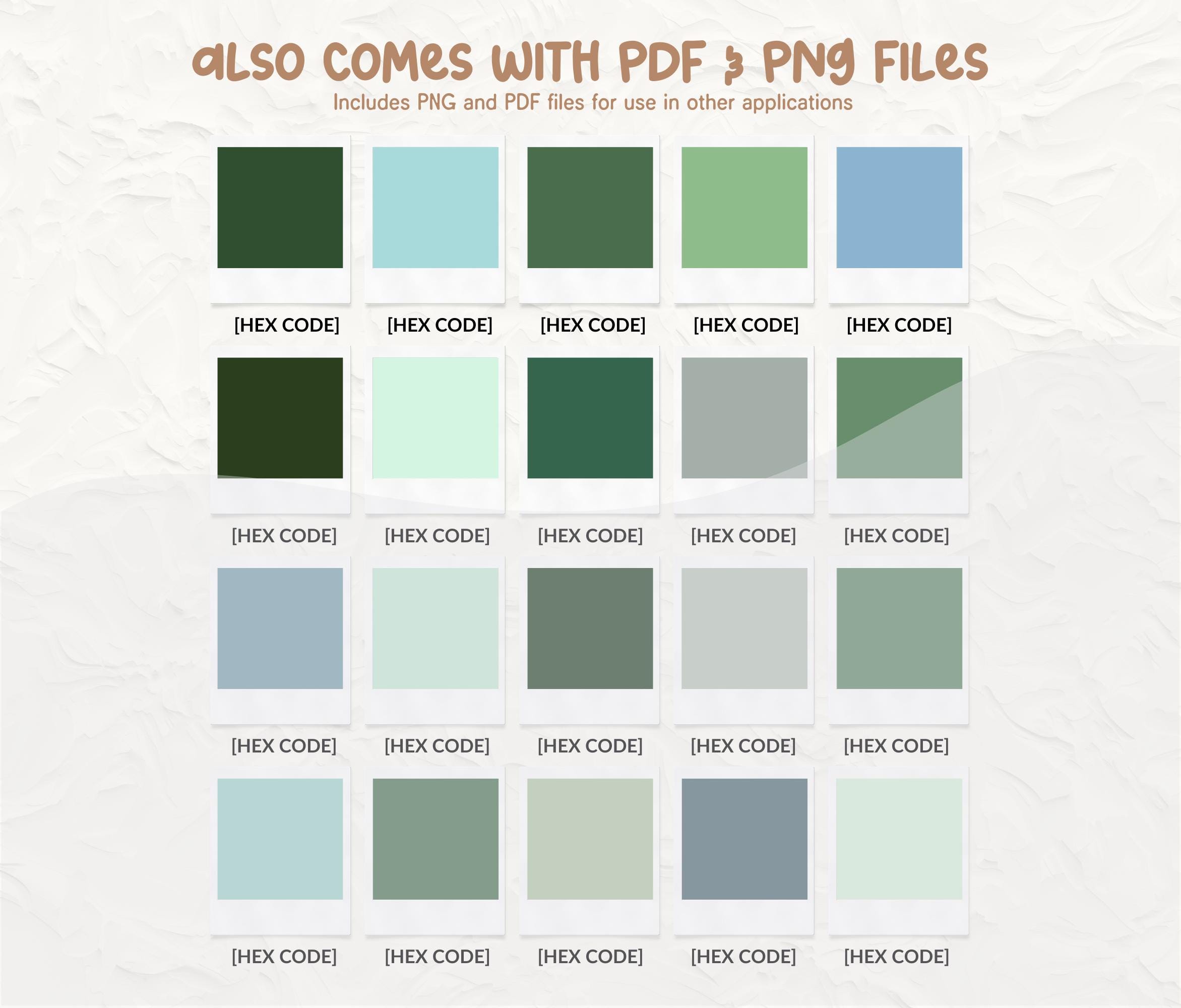 Seafoam Tides Color Palette Procreate Color Palette Procreate Palette ...
