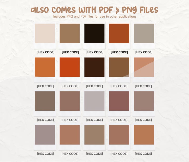 Rust Craze Color Palette Procreate Color Palette Procreate Palette ...
