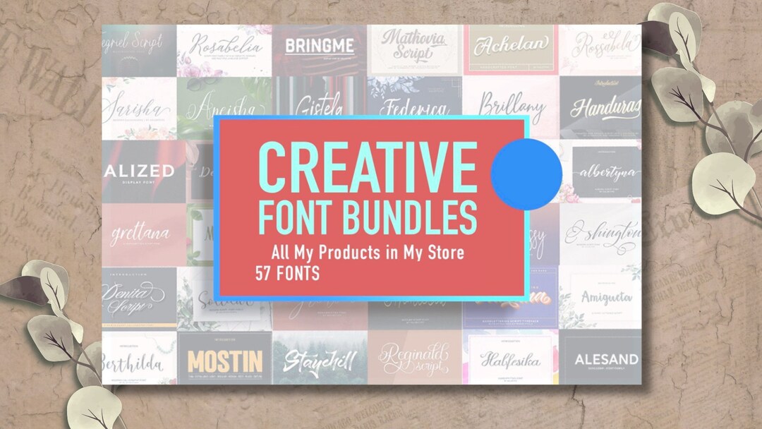 Creative Font Bundles, Wedding Font, Cricut Font, Procreate Font ...