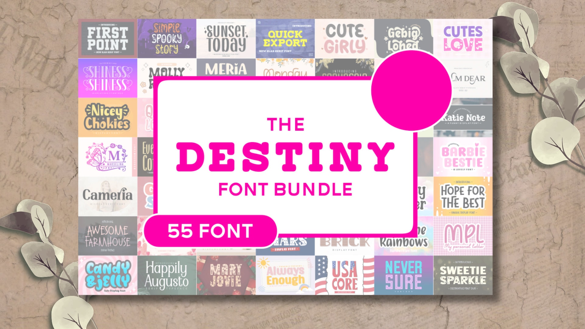 Destiny Font Bundle, Wedding Font, Cricut Font, Procreate Font ...