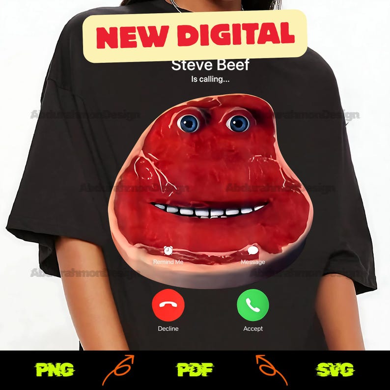 Steve Beef is Calling Svg: Funny Internet Meme Download Digital - Etsy