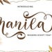Manila Font, Script Font, Beautiful Font, Vintage Font, Retro Font ...