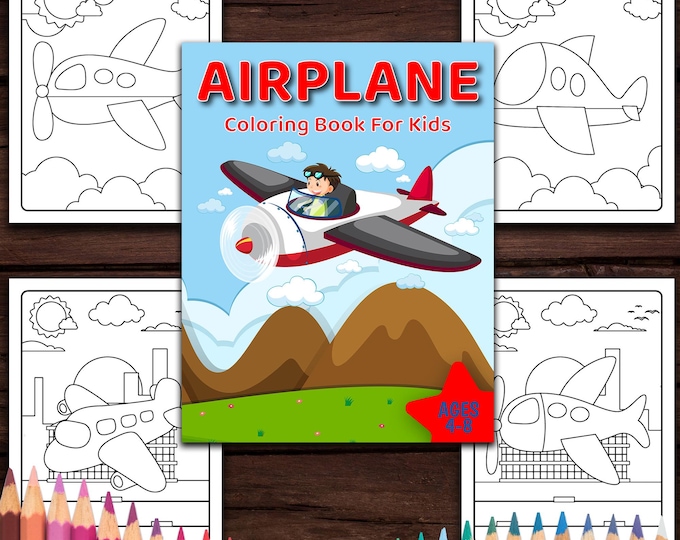 Airplanes Coloring Pages for Kids, Classroom Printable, Space ...