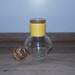 Vintage Mckee Glasbake Hottle Glass Carafe, Cork Lid Topper, Yellow ...