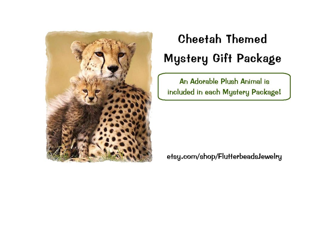 Cheetah Themed Mystery Package, Mixed Items, Necklaces, Key Chains ...