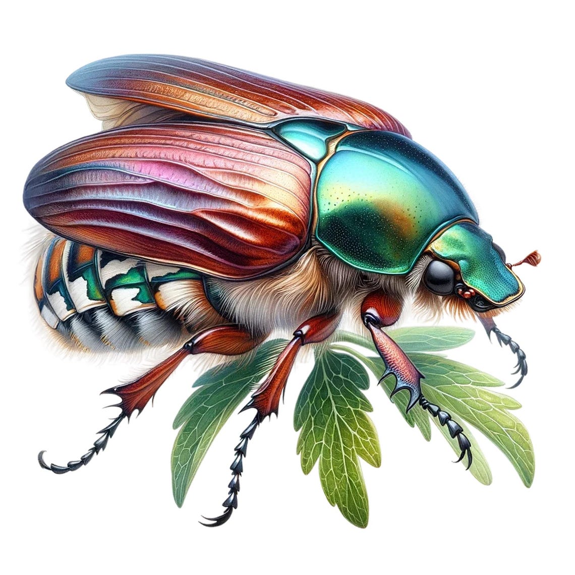 Watercolor Insects in Nature Gift Tags, 4 Beautiful Watercolor Insects ...