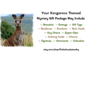 Kangaroo Themed Mystery Package, Mixed Items, Necklaces, Plush Animals ...