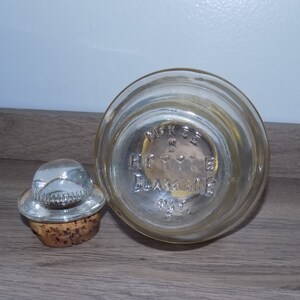 Vintage Mckee Glasbake Hottle Glass Carafe, Cork Lid Topper, Yellow ...