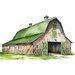 Watercolor Country Barns Gift Tags, Store Tags, 6 Beautiful Barns ...