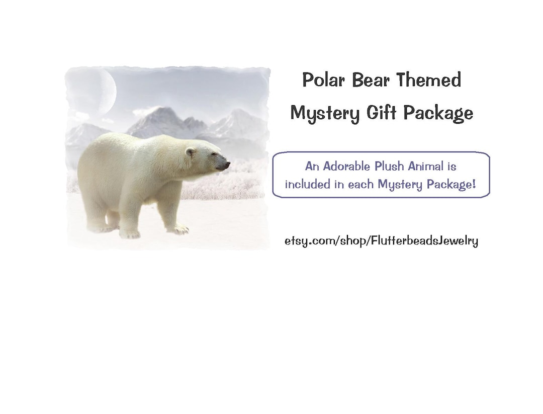 Polar Bear Themed Mystery Package, Mixed Items, Necklaces, Plush ...