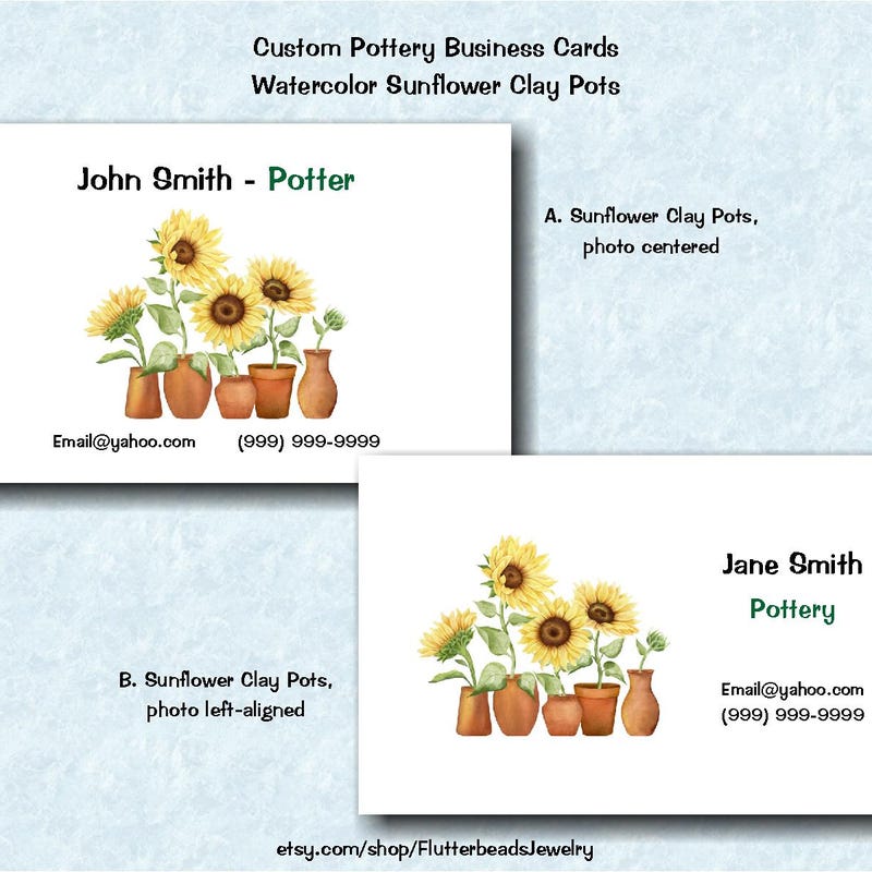 Pottery Business Card Holder - Etsy