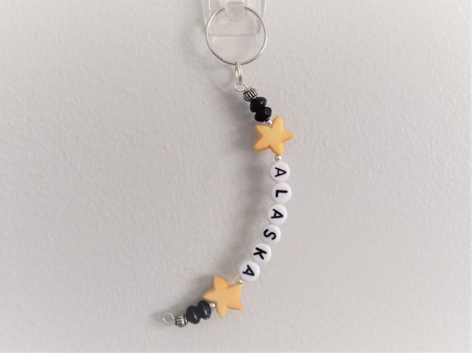 ALASKA Memory Wire Keychain State Keychain Dark Navy Blue - Etsy