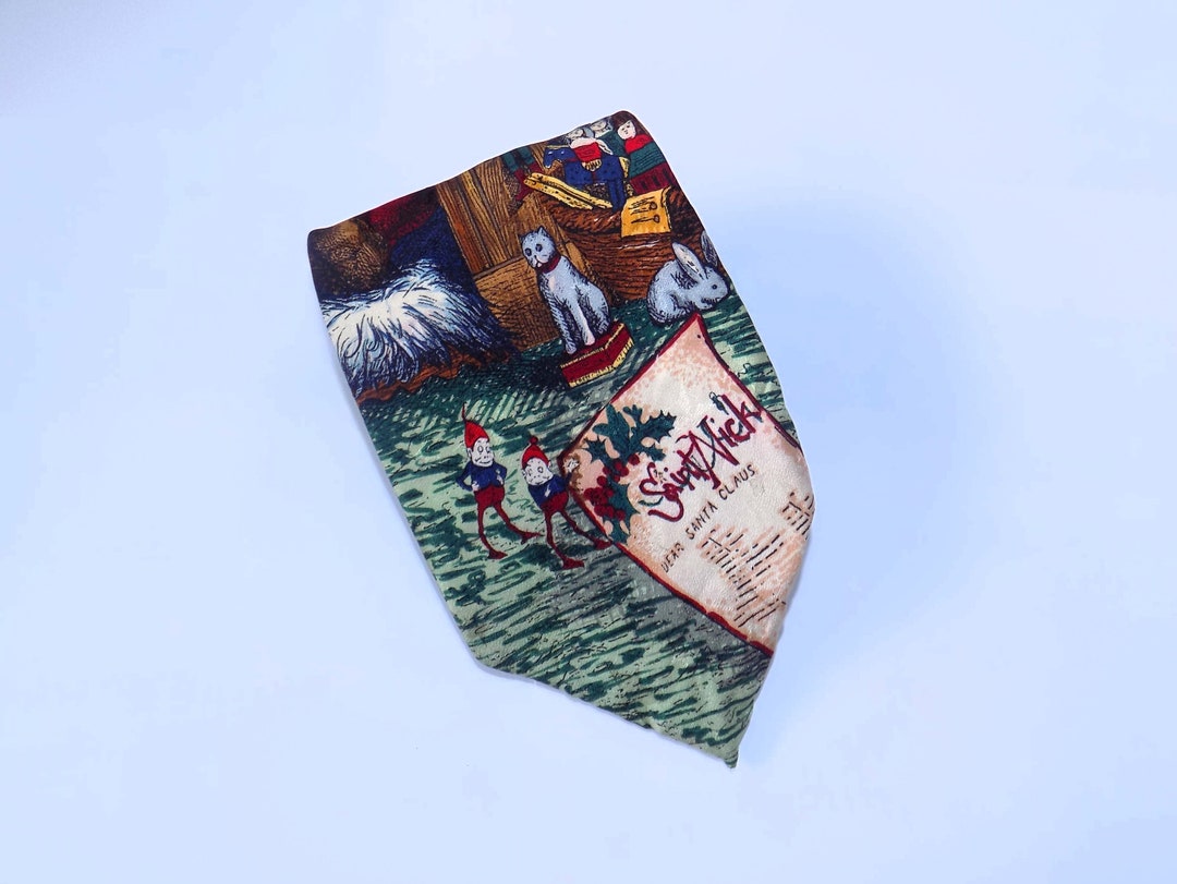 Vintage Tango by Max Raab St Nick Christmas Designer Necktie, Americana ...