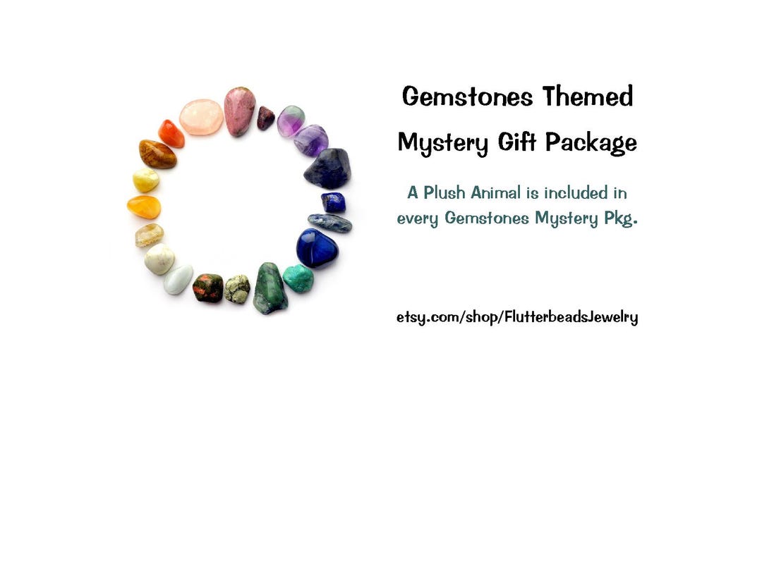 Gemstones Themed Mystery Gift Package, Choose From Over 60 Gemstones ...