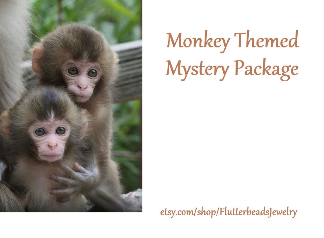 Monkey Themed Mystery Package, Mixed Items, Necklaces, Key Chains, Gift ...