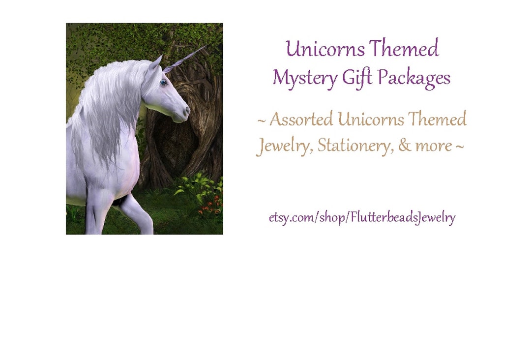 Unicorn Themed Mystery Package, Surprise Items, Mixed Items, Necklaces ...
