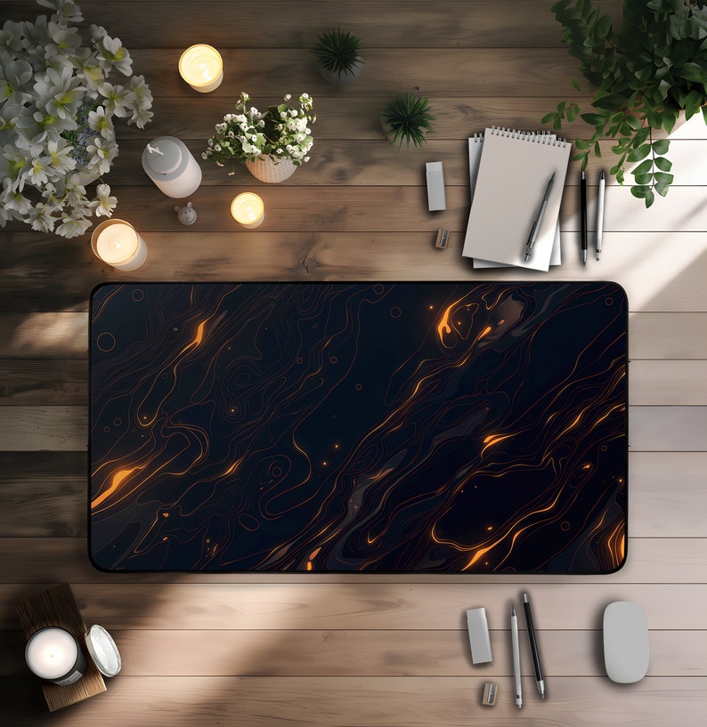 Luminous Flow Desk Mat, Mouse Pad for Gamers or for Work! - Etsy