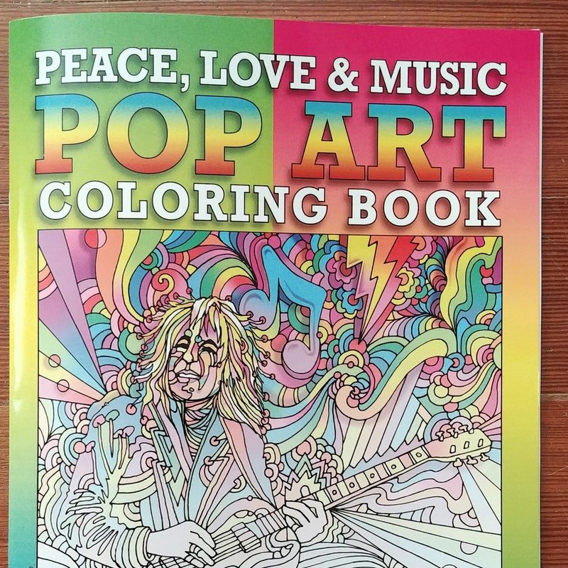 Pop Art Coloring Book - Etsy