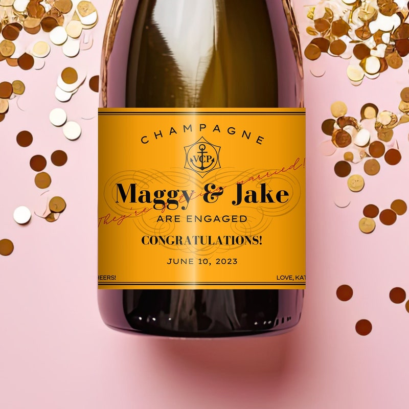 Champagne Labels - Etsy