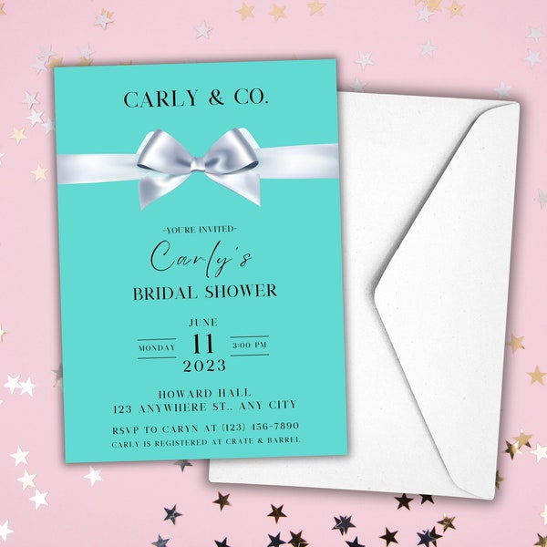 Breakfast at Tiffanys Bridal Shower Invitations - Etsy