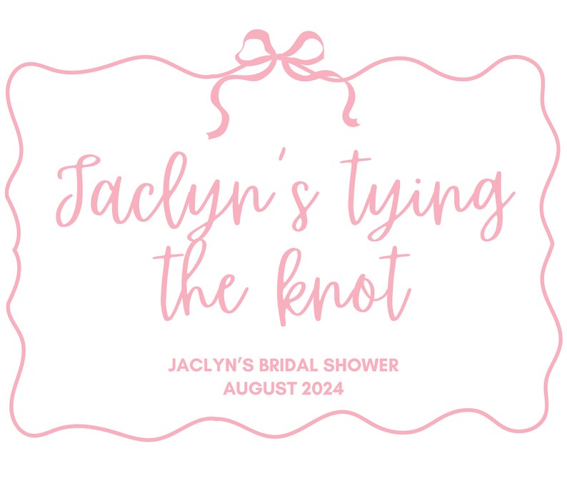 Custom She's Tying the Knot Wine Bottle Labels for Bachelorette Party ...