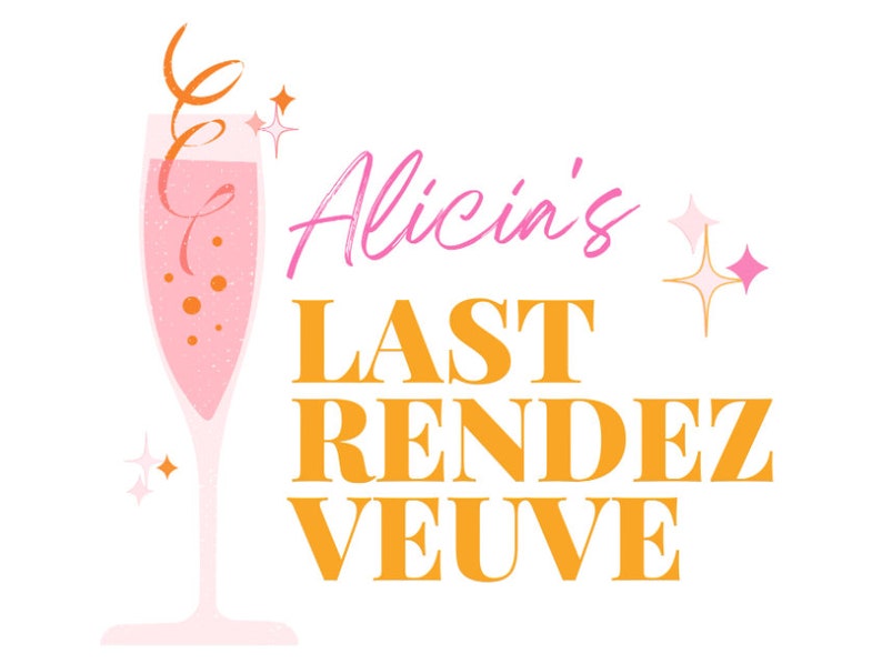 Custom Veuve Champagne Bottle Labels for Bachelorette Party, Bridal ...