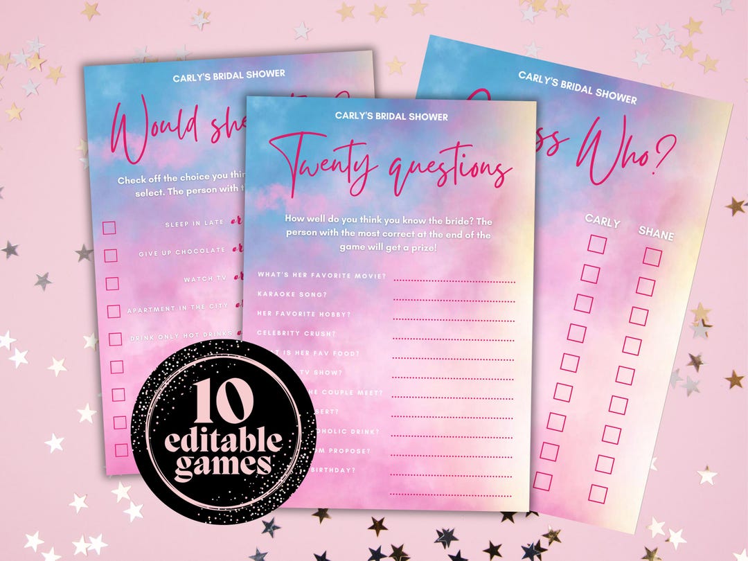 10 Customizable LOVER Bridal Shower Games | She Found Her Lover ...