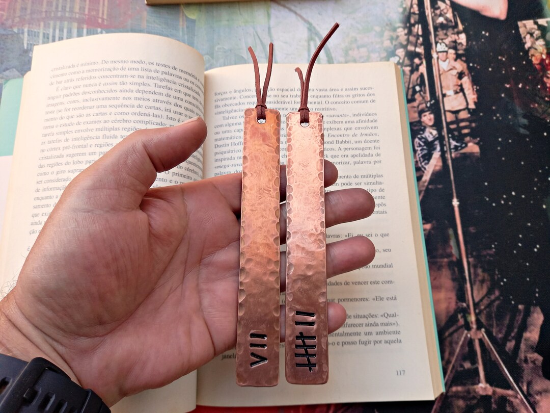 Copper Bookmark 7th Anniversary, Copper Anniversary Gift, Gift for Him ...
