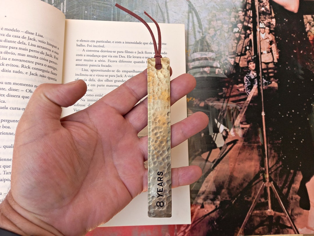Bookmark 8th Anniversary, Bronze Anniversary Gift, Gift for Him or Her ...