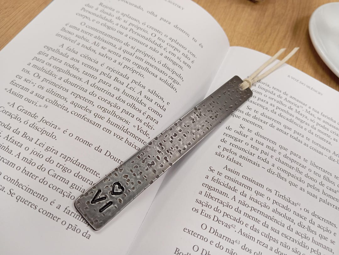 Hand-forged Iron Bookmark – 6th Wedding Anniversary (iron Gift) - Etsy