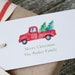 Christmas Gift Tags, Personalized Christmas Tags, Red Truck With Tree ...