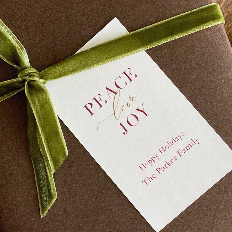 Personalized Christmas Tags - Etsy