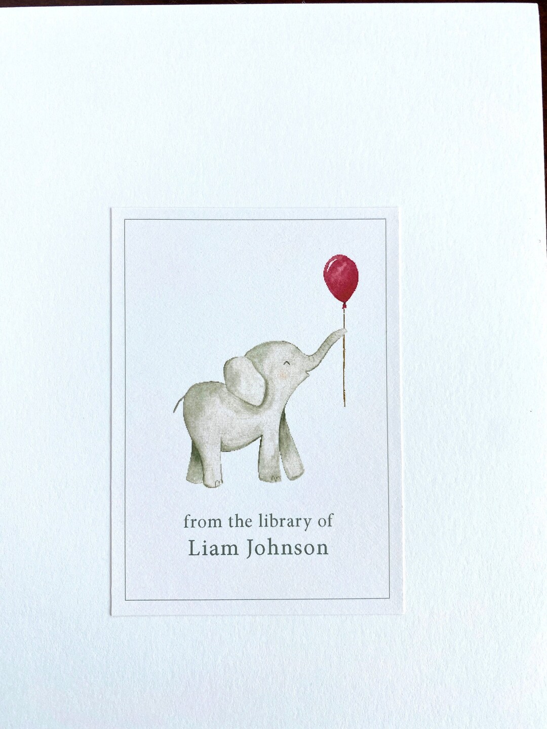 Child's Book Label, Bookplate, Personalized Child's Bookplate ...