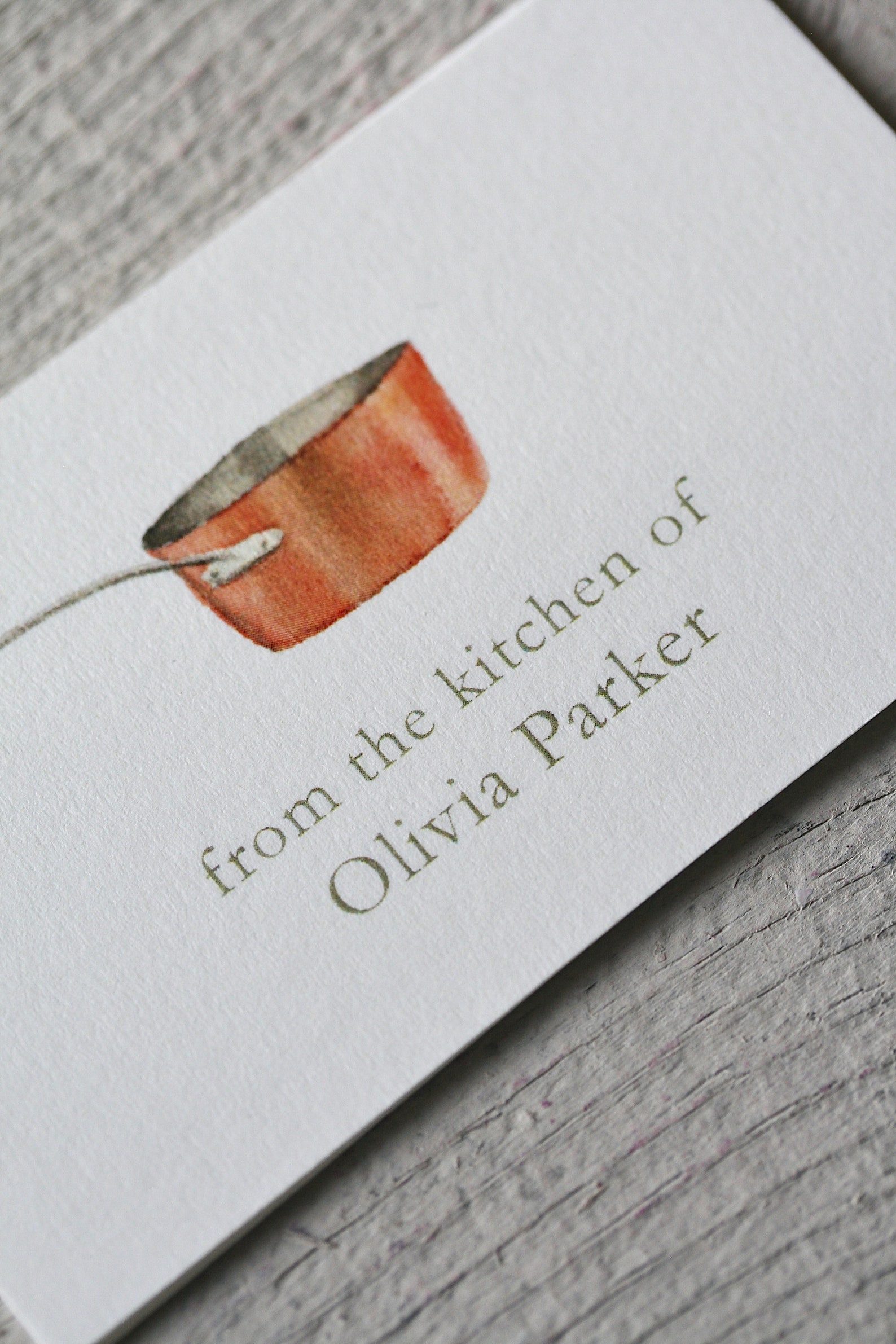 From the Kitchen of Tags, Personalized Baking Cards, Gift Enclosure ...