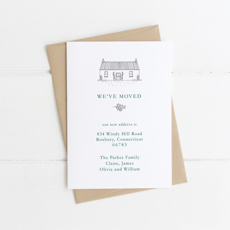 New Address Card - Etsy