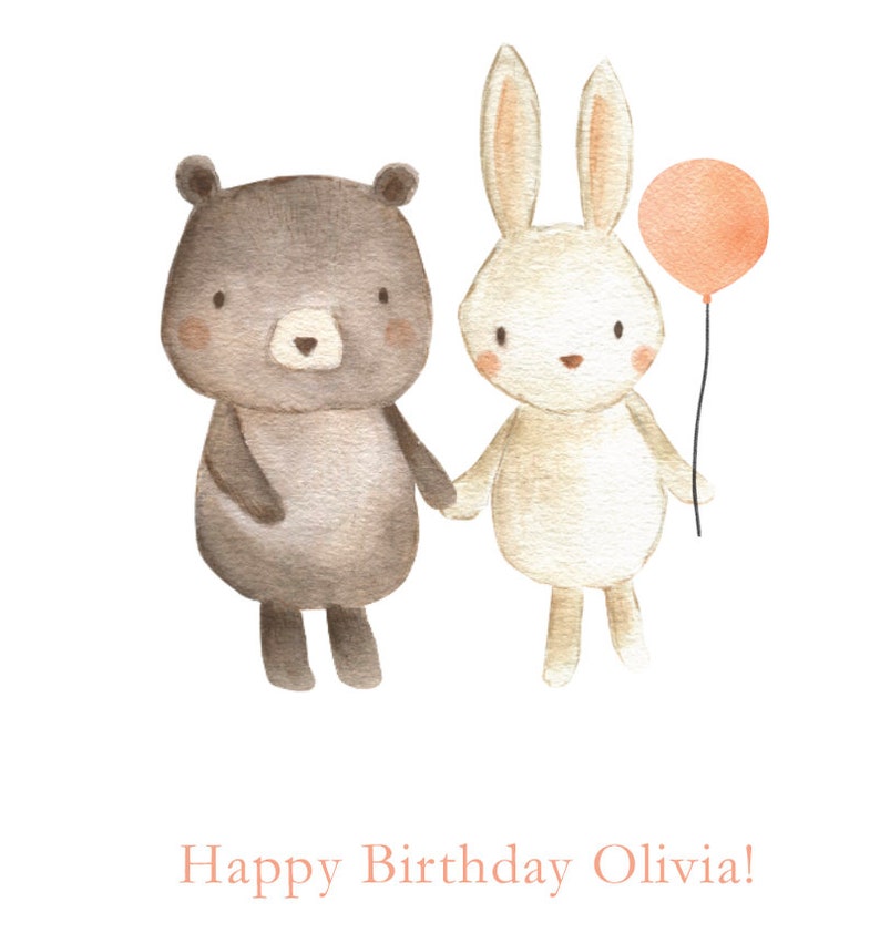 Personalized Birthday Card First Birthday Card Child's - Etsy