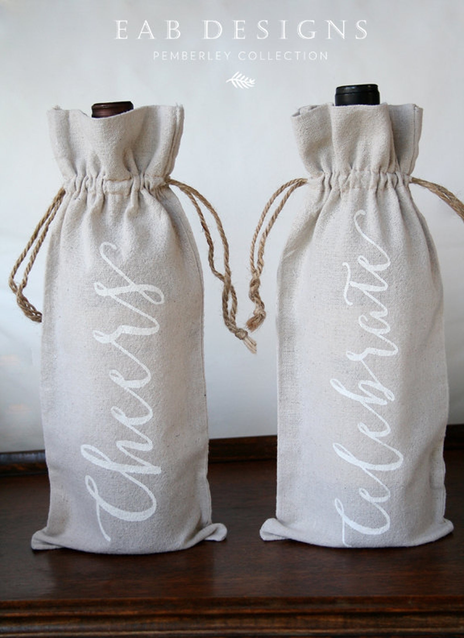 Linen Wine Bag Wine Bag Custom Wine Bag Housewarming Gift - Etsy