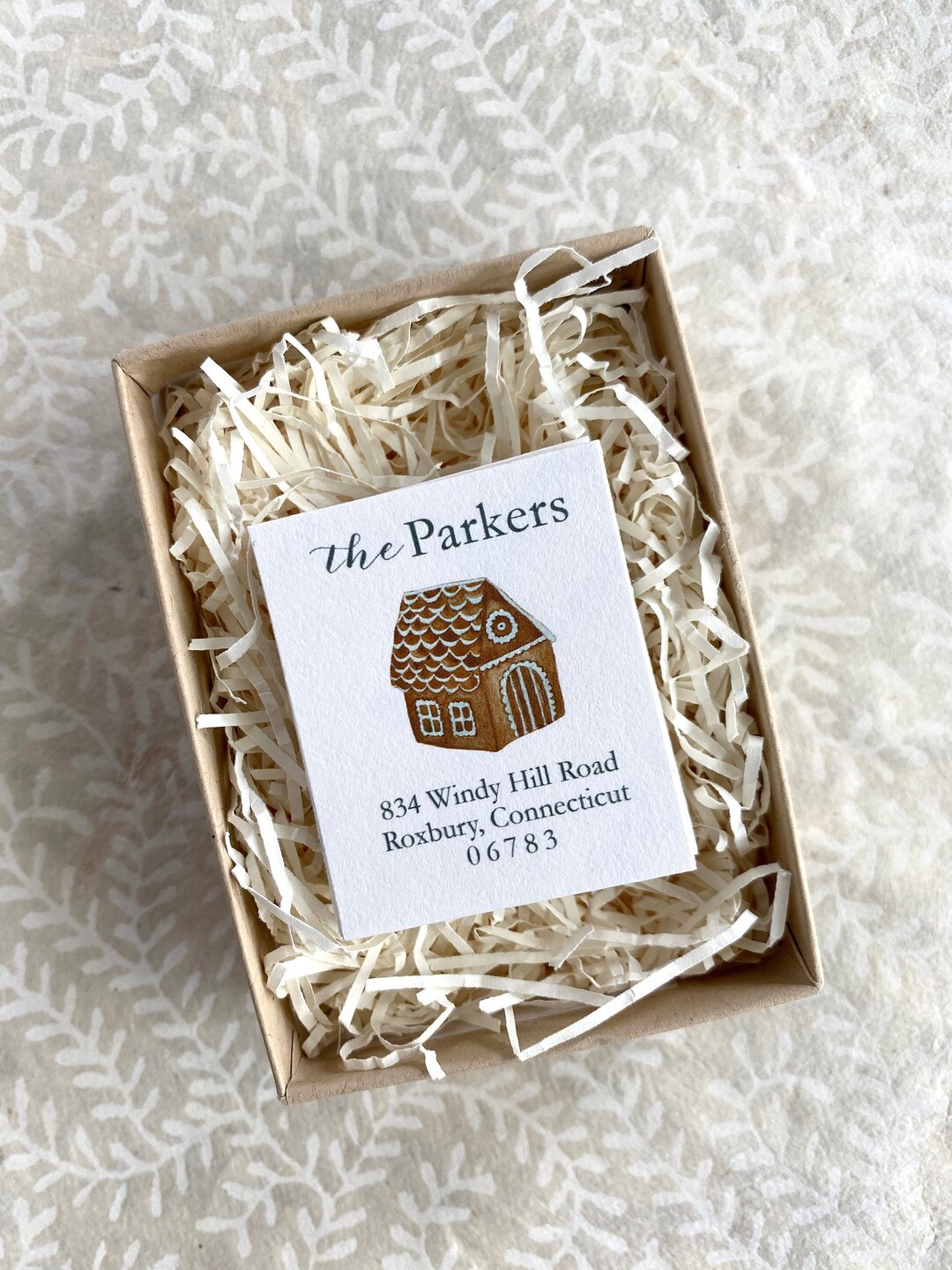 Christmas Return Address Labels, Gingerbread House, Personalized Return ...