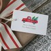 Christmas Gift Tags, Personalized Christmas Tags, Red Truck With Tree ...