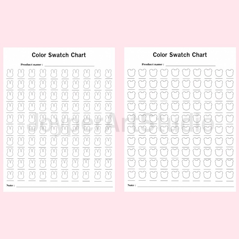 Coloring Swatch Chart: Alcohol Marker Color Palette (PDF Download) - Etsy