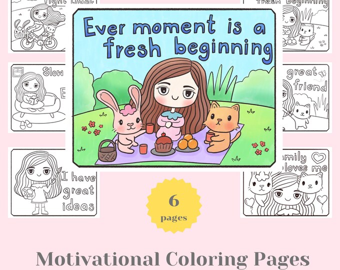 20 - Motivational Coloring Pages - Etsy Canada