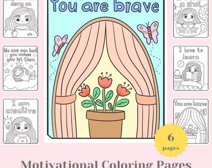 20 - Motivational Coloring Pages - Etsy Canada