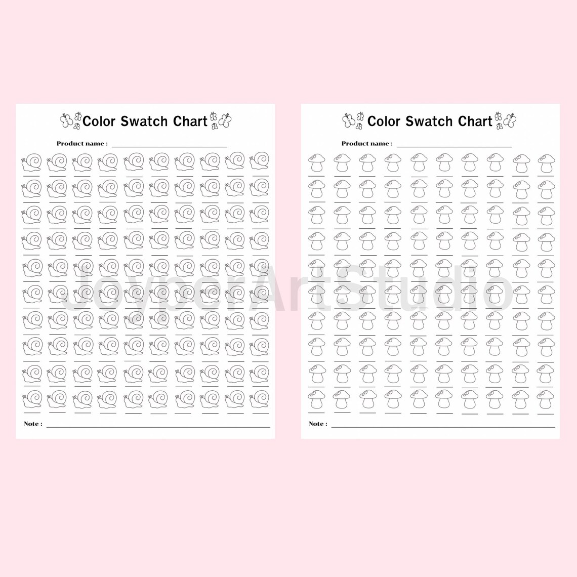 Coloring Swatch Chart: Alcohol Marker Color Palette (digital Download ...