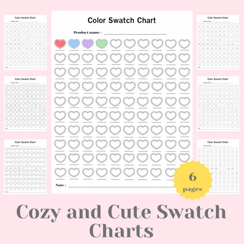 Coloring Swatch Chart: Alcohol Marker Color Palette (PDF Download) - Etsy