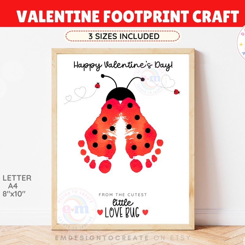 Love Footprint Art - Etsy