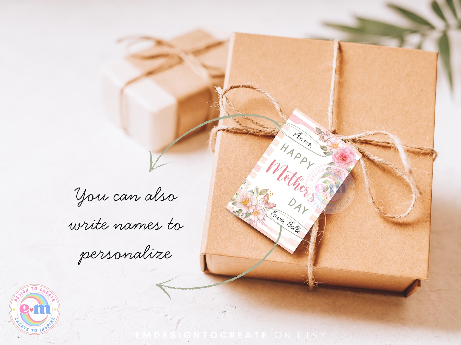 PRINTABLE Happy Mother's Day Gift Tags, Mother's Day Tag, Floral Mother ...