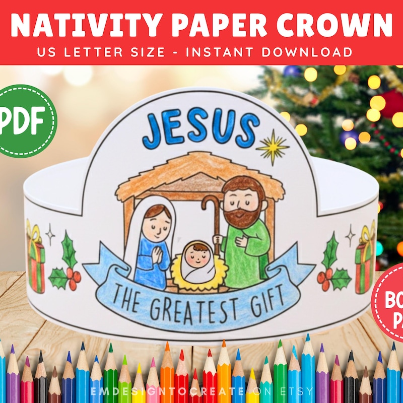 Nativity Activity Crown - Etsy