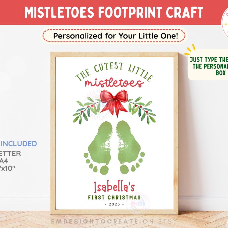 Mistletoe With Babys Feet - Etsy UK